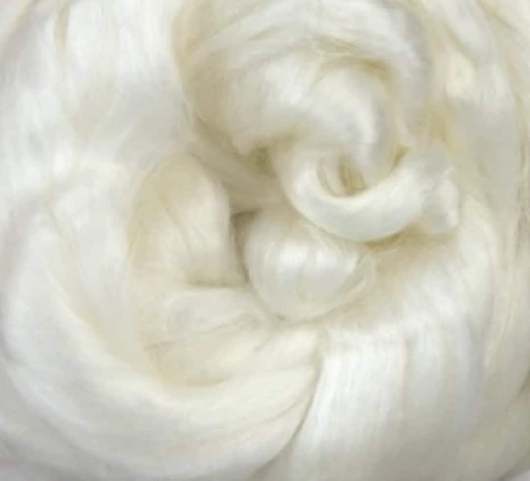 4 Ozs Seacell Fiber, Cellulose, Combed Top, Roving, Spinning Fiber ...
