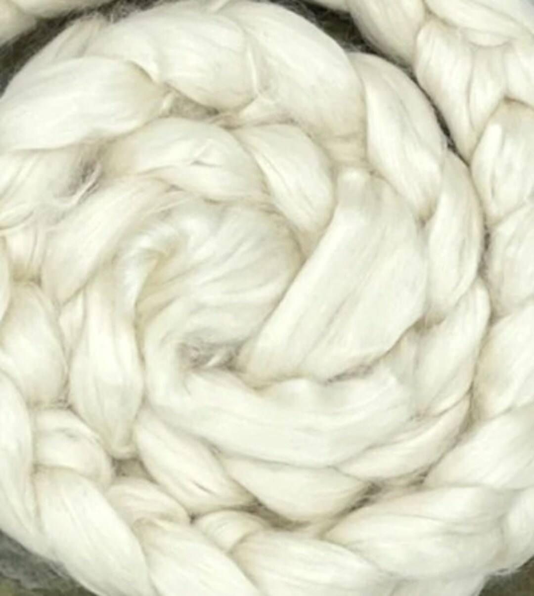4 Ozs Lotus Fiber, Cellulose, Combed Top, Roving, Spinning Fiber ...
