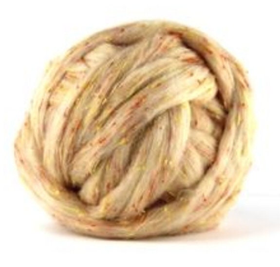 4 Oz Orange Tweed Blend South American Wool Spinning Fiber - Etsy