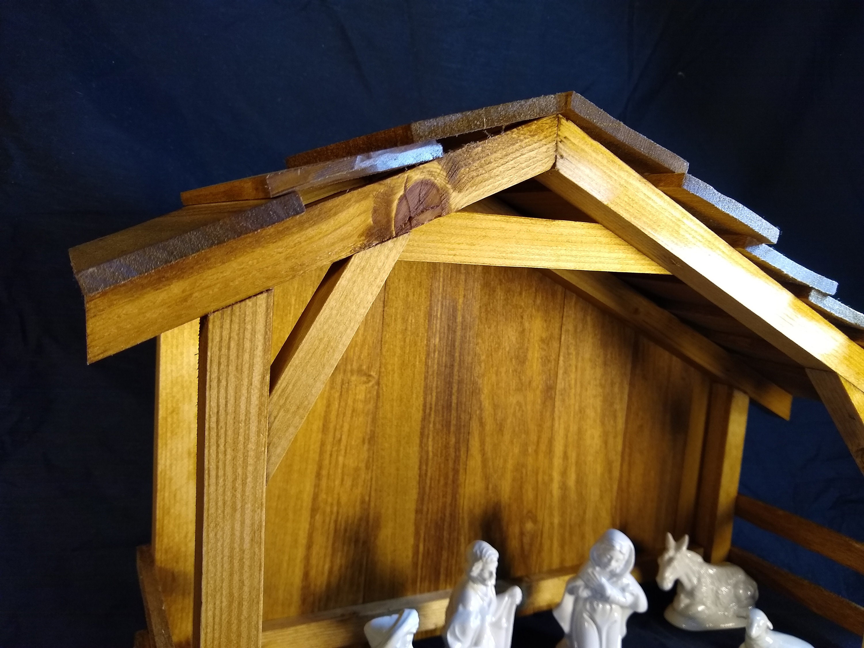 Nativity Creche Stable Hand-crafted Reclaimed Wood Christmas | Etsy