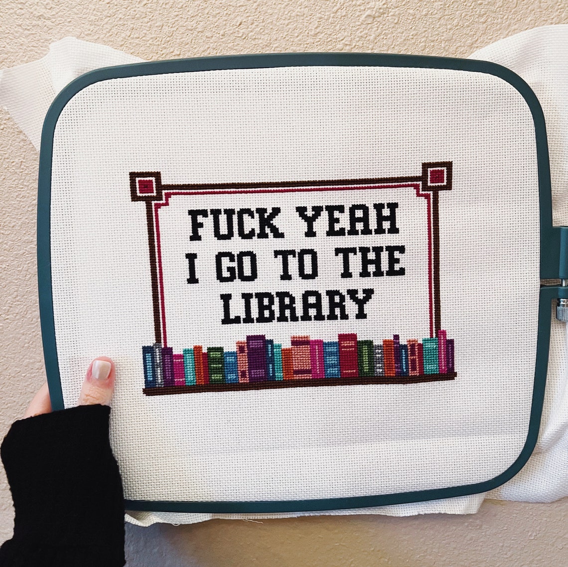 Library Cross Stitch Pattern PDF Digital Cross Stitch Pattern Book ...