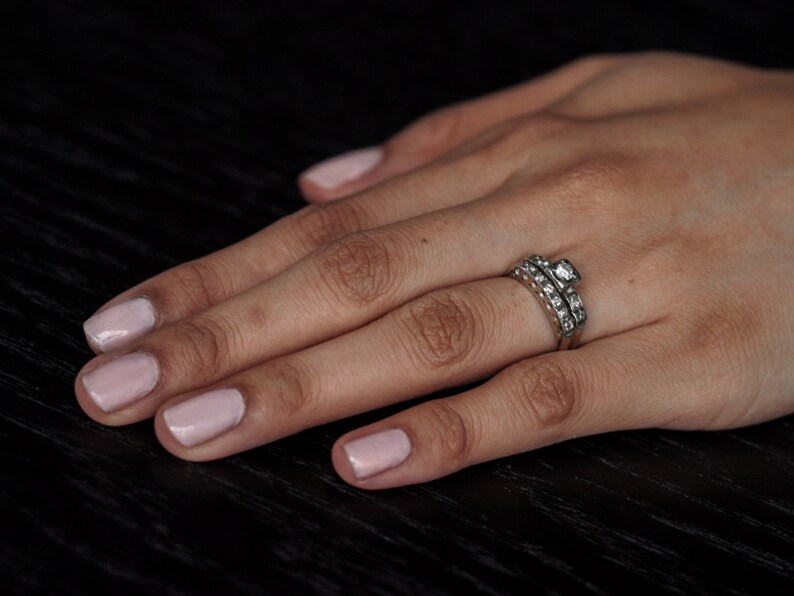 Vintage 1960's Diamond Engagement Ring .32 cttw VEG 125 | Etsy