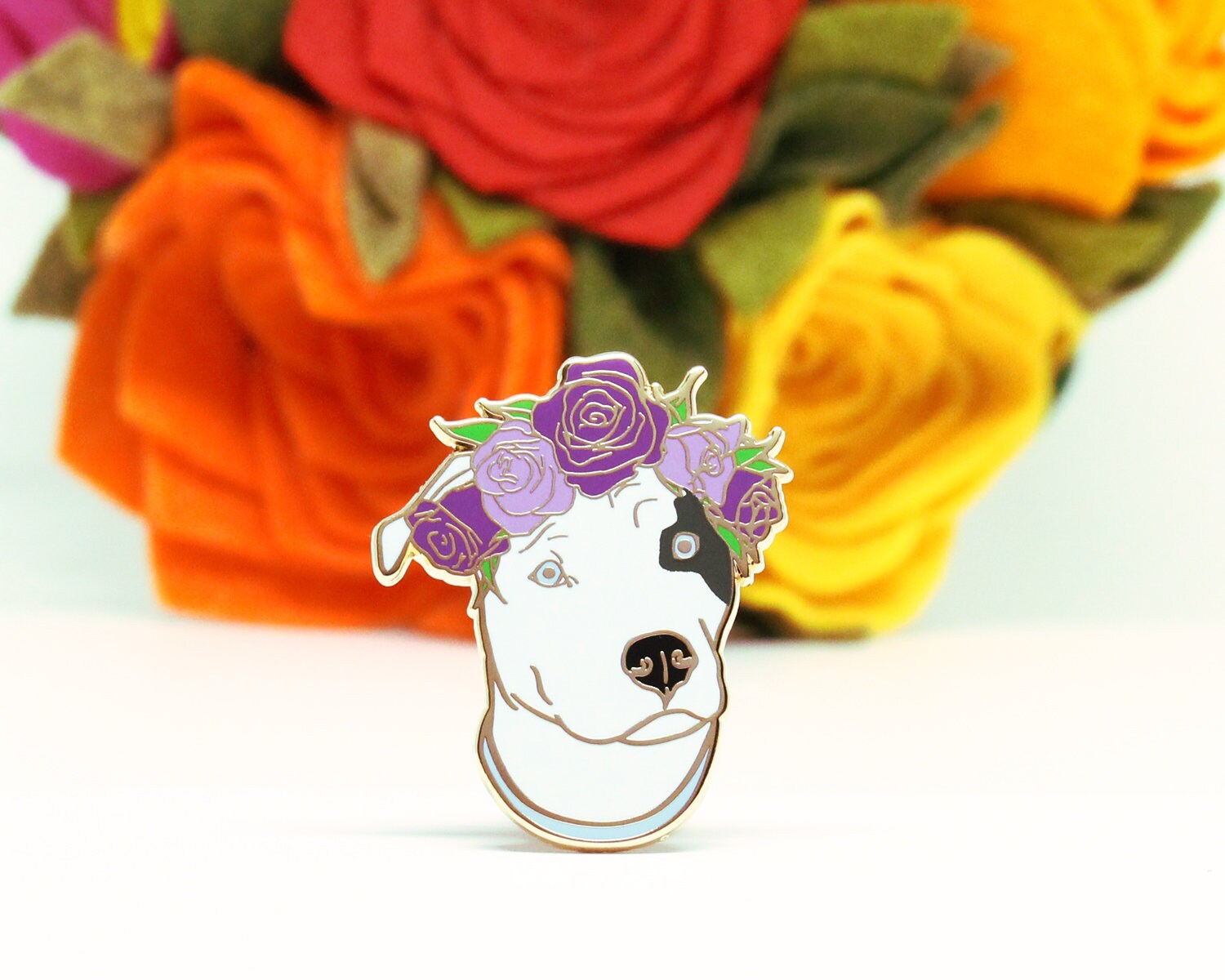 Enamel Pin Dog Enamel Pin Dog Lover Gift Pit Bull Pin Dog | Etsy