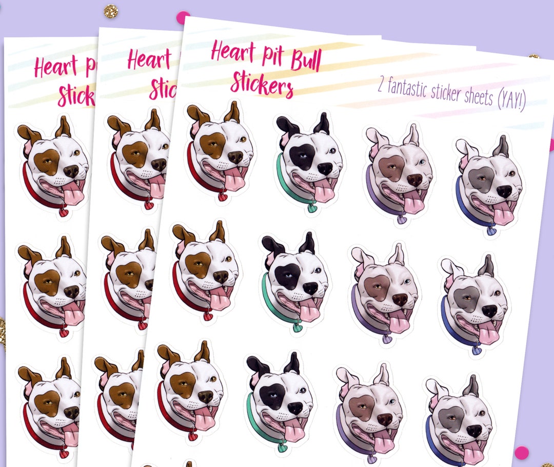 Pit Bull Stickers, Bullet Journal Stickers, Cute Planner Stickers - Etsy