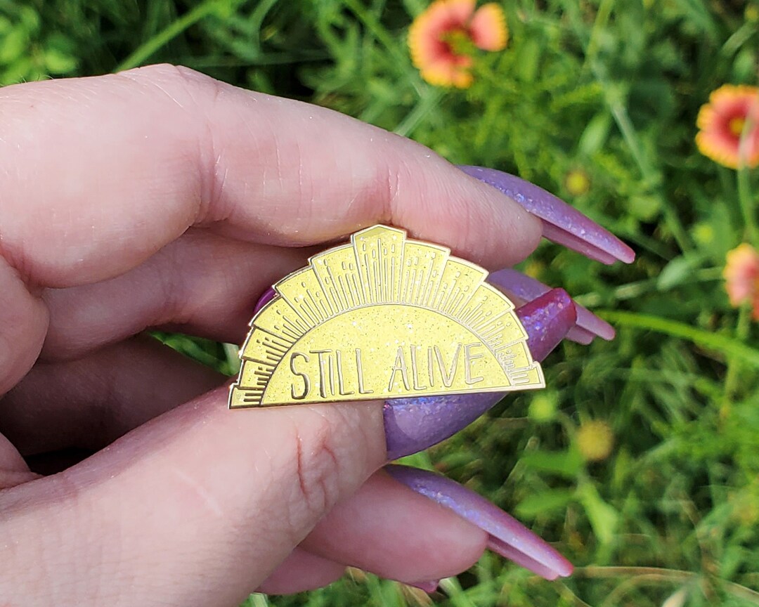 Mental Health Enamel Pin: Still Alive Sunrise Pin - Etsy