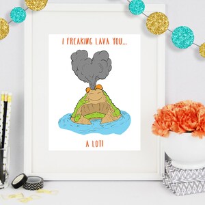I Lava You a Lot, Poster Print, Poster Art, Wall Art, Colorful Art ...