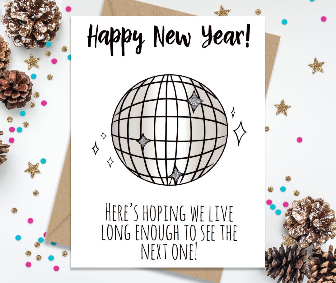 Funny New Years Card - Happy New Year! - Holiday New Years Card - Etsy