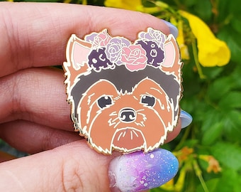 Yorkshire Terrier - Dog Enamel Pin - Etsy