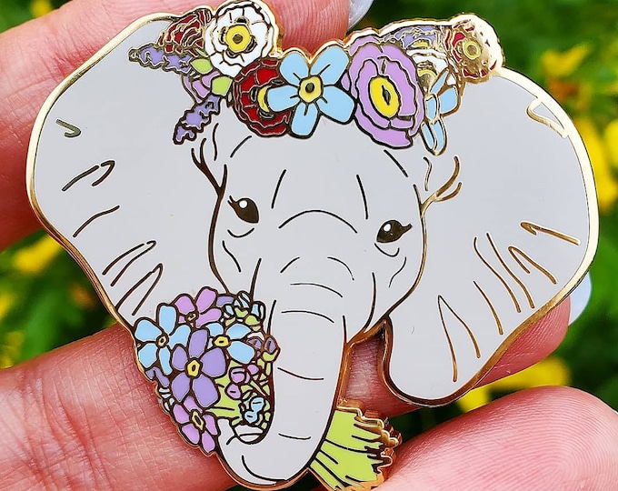 Alzheimer's Elephant Enamel Pin Caregiver Support Early | Etsy