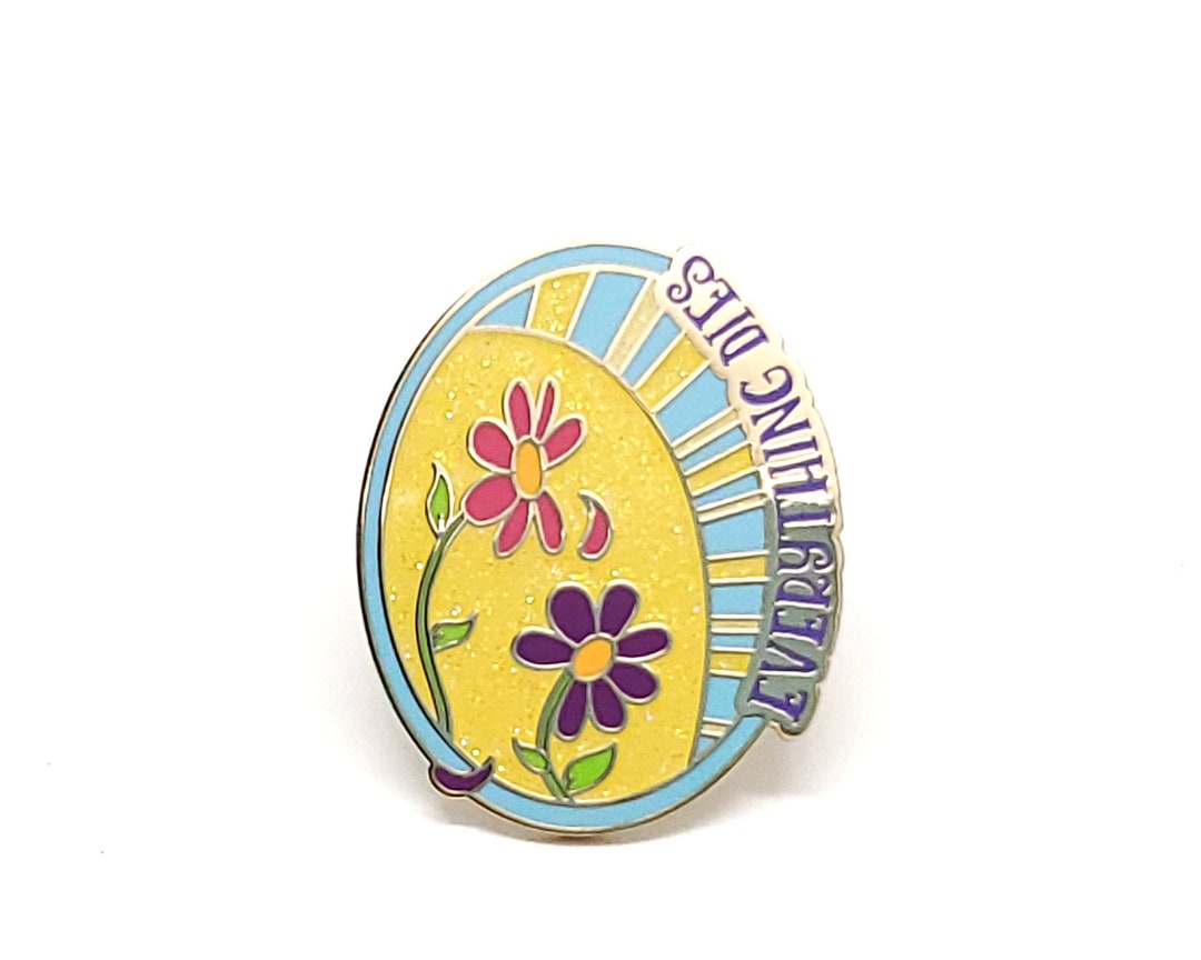 Death Positive Enamel Pin - Mourning Jewelry - Death and Loss Art ...