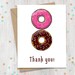 Set of 5 Donut Thank You Cards, Doughnut Cards, Greeting Cards, Funny ...