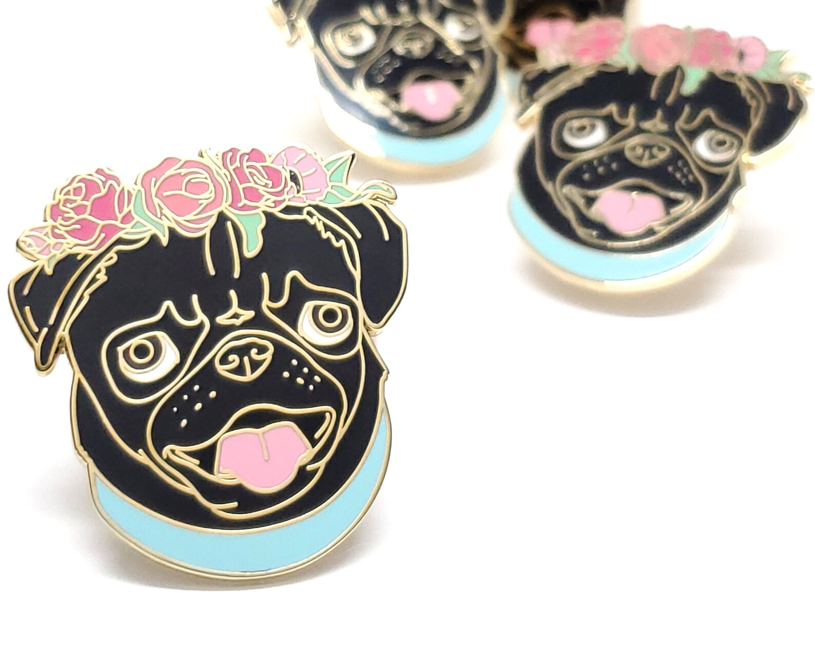 Pug Lover Gift, Enamel Pin, Pug Dog Lover Gift, Pug Enamel Pin, Pin ...