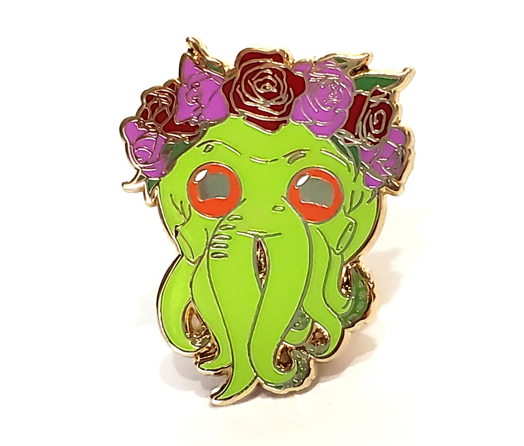 Cthulhu Enamel Pin - Valentine's Day Gift - Horror Enamel Pin - Gift ...