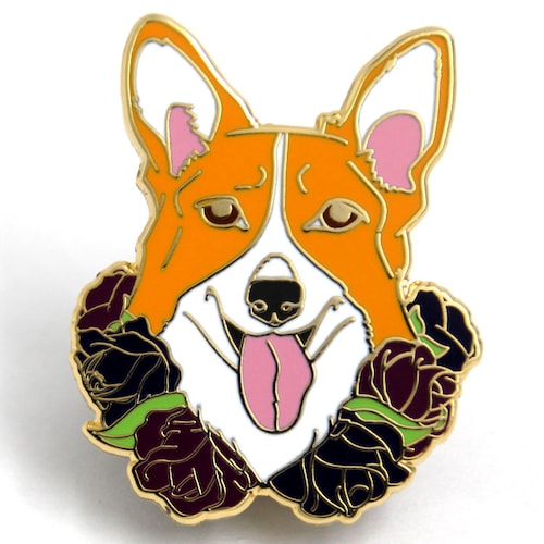 Corgi Enamel Pin Dog Enamel Pins Corgi Lover Gift Welsh - Etsy