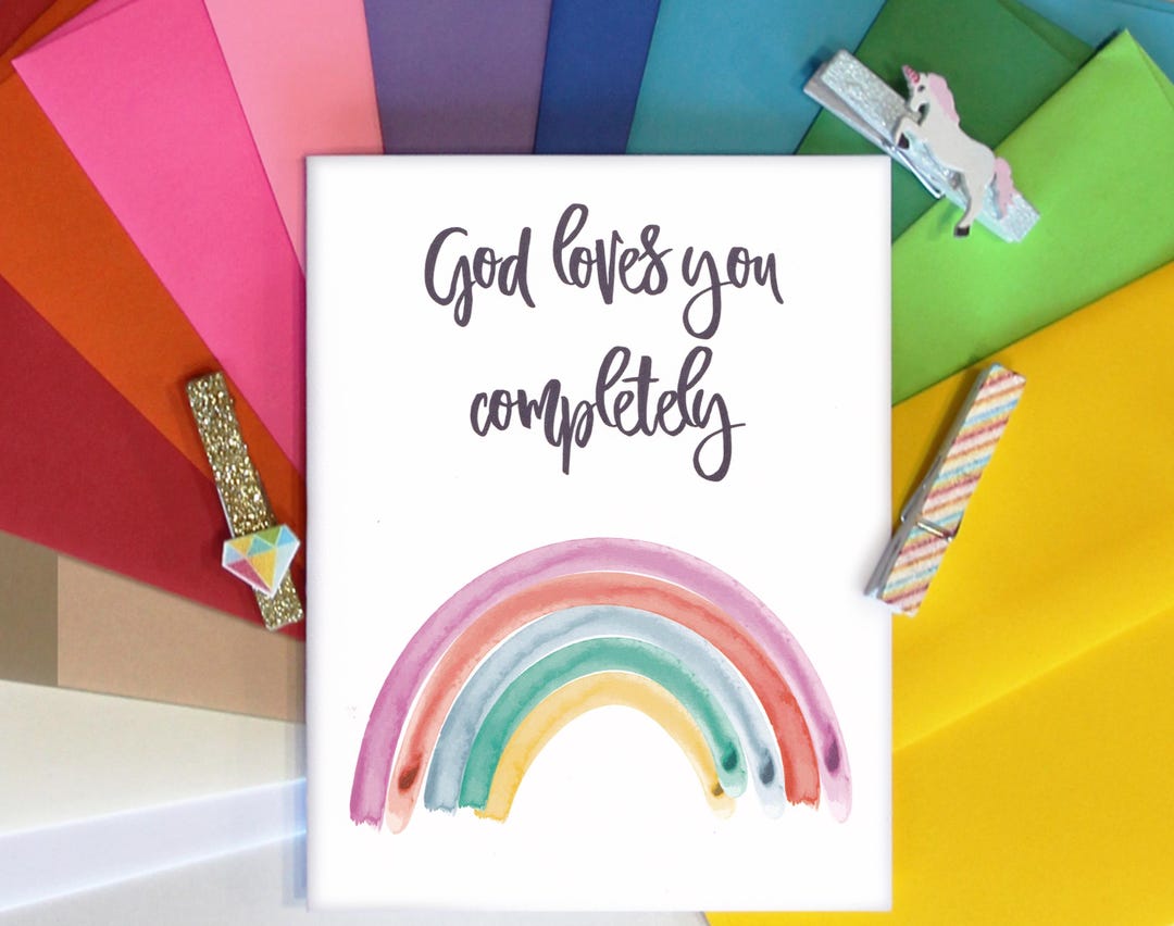 Rainbow Pride Greeting Card: LGBTQ+ Celebration - Etsy