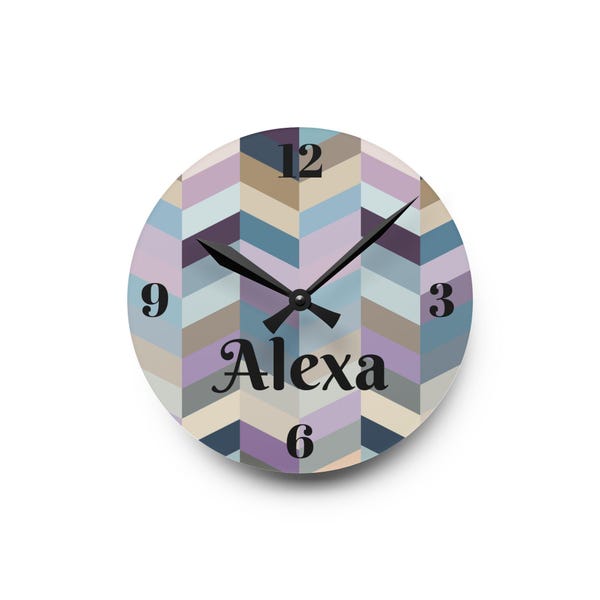 Chevron Wall Clock - Etsy