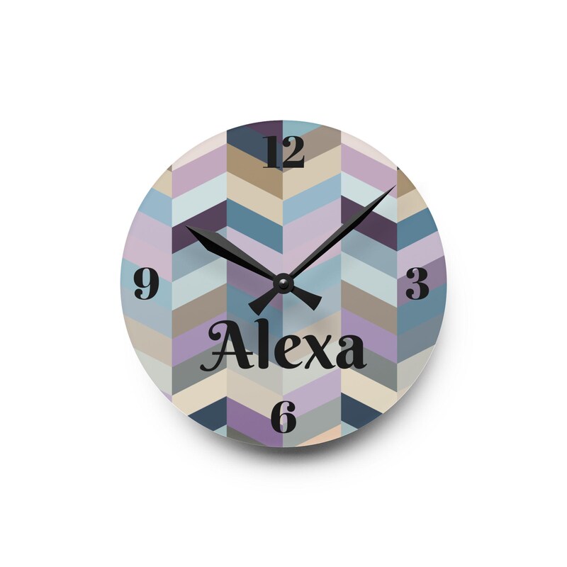 Chevron Wall Clock - Etsy