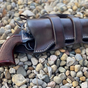 Billy the Kid Cowboy Holster Mexican Double Loop Holster Crossdraw ...
