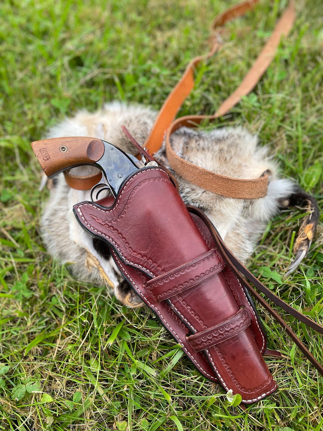 Schofield Holster Billy the Kid Holster Mexican Double Loop Holster ...