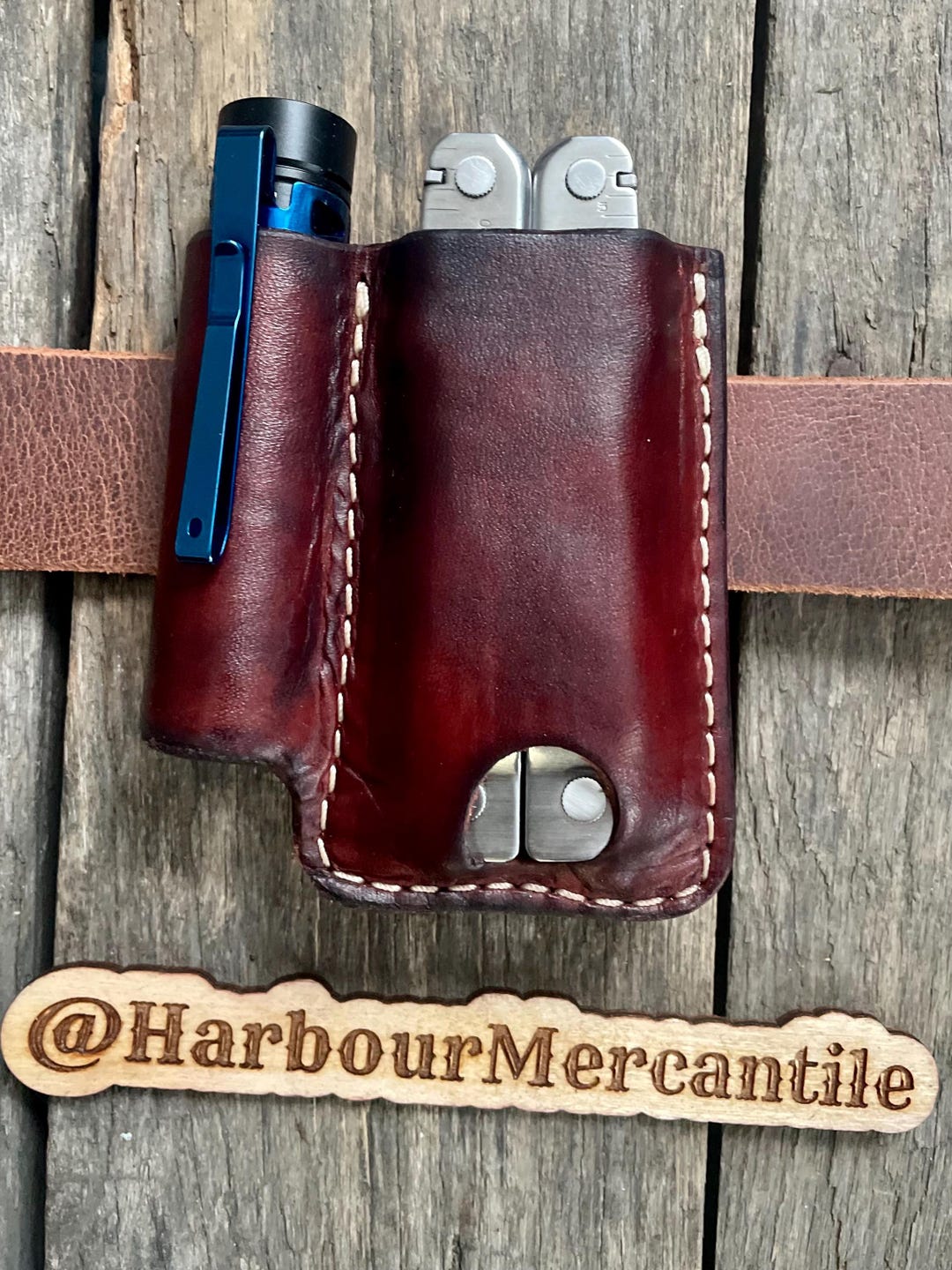 Leatherman Sheath Leather Folding Knife Sheath Horizontal Sheath Pocket ...