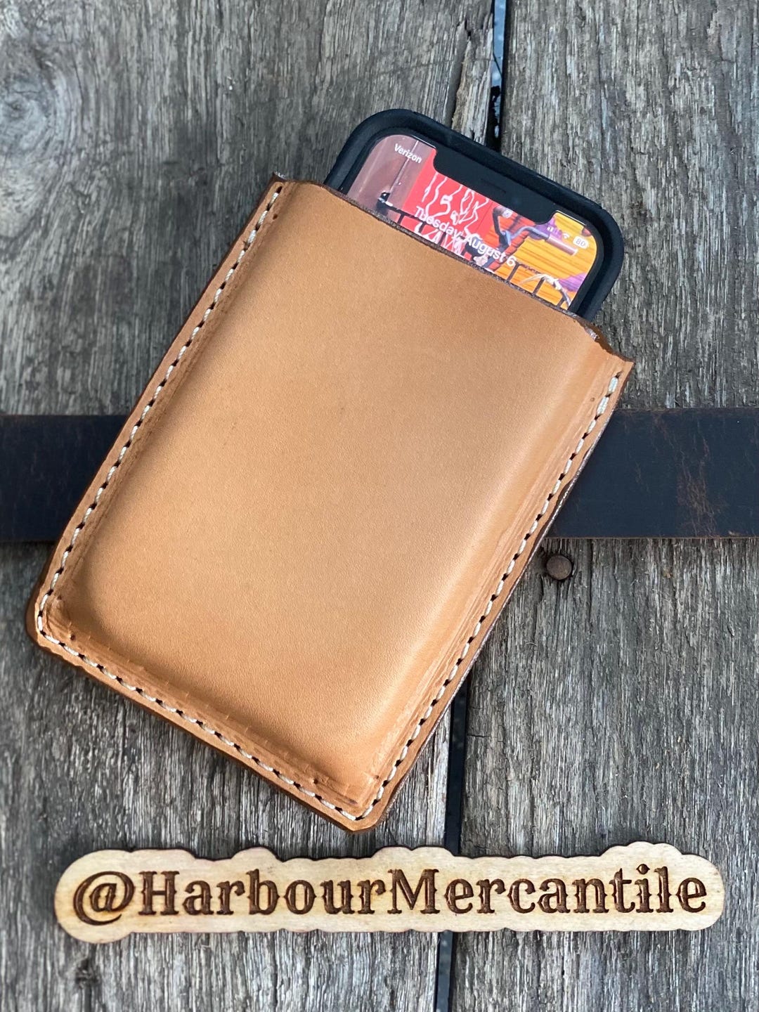 Leather Phone Holster Leather Phone Case Leather iPhone Android Cell ...