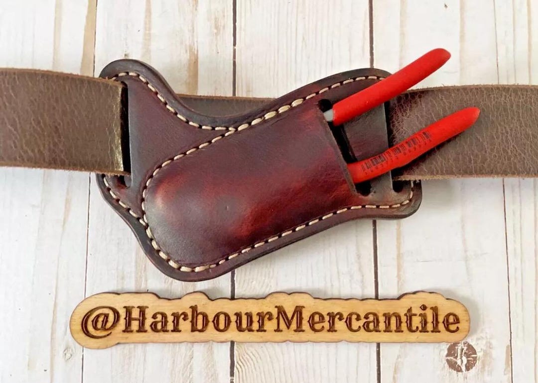 5” Channel Lock Sheath Leather Pliers Sheath Horizontal Sheath Gift for ...