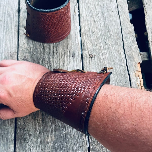 Leather Cowboy Cuffs - Etsy