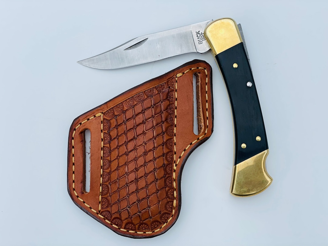 Buck 110 Sheath Leather Sheath Folding Knife Sheath Pocket Knife Sheath ...