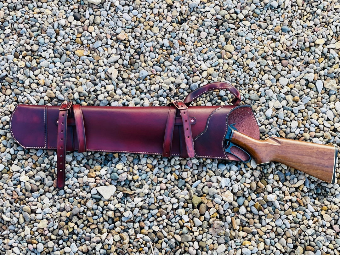 Rifle Scabbard Saddle Scabbard Leather Scabbard Saddle Holster Made in ...
