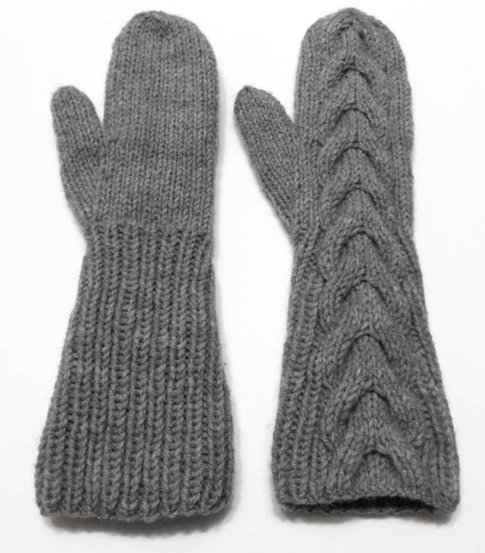 Gray Womens Mittens Bella Swan Mittens Cable Mittens Twilight | Etsy