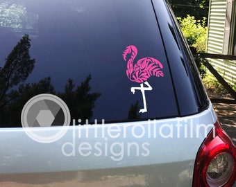 Flamingo Car Decal | Etsy