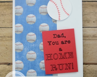 Home Run Father's Day Card Baseball Fan Father's Day Card Softball ...