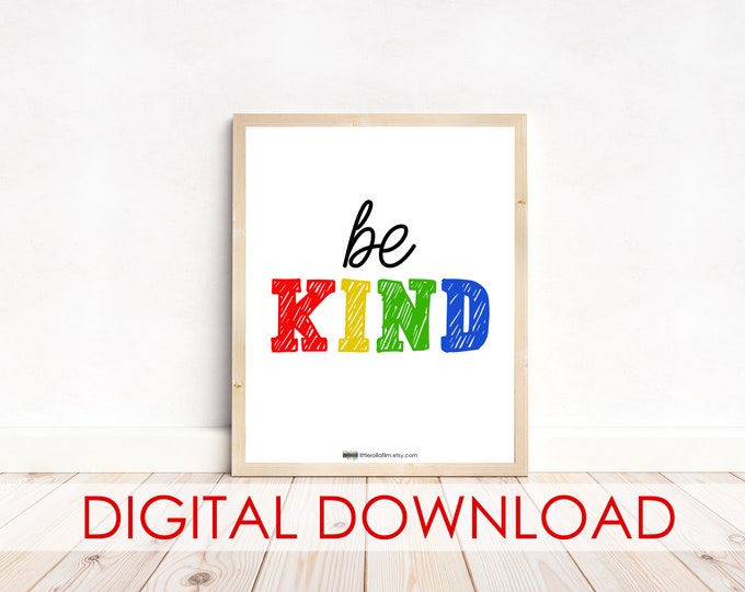 Kindness Posters for Children Affirmation Posters for Kids - Etsy Canada