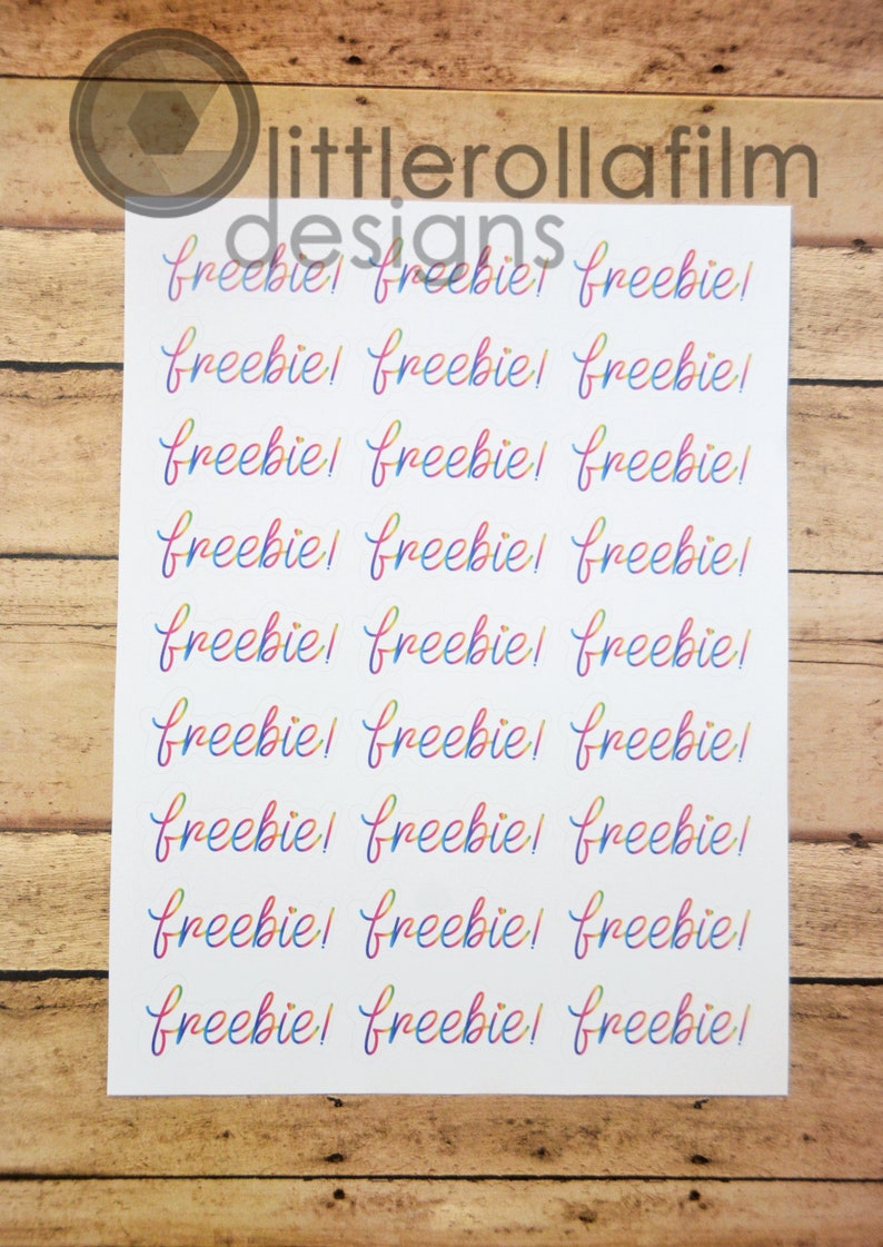 Freebie Stickers Packaging Stickers Free Sample Stickers - Etsy