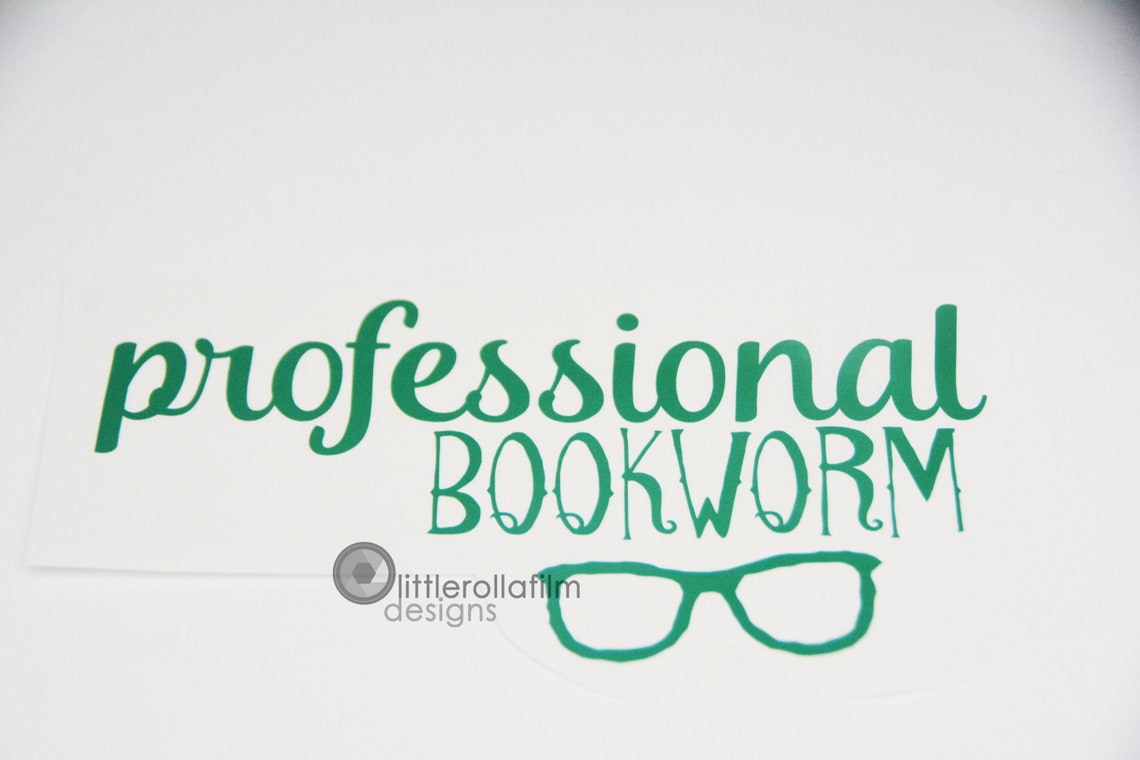Professional Bookworm Vinyl Decal Gift Gift for Her Gift for | Etsy