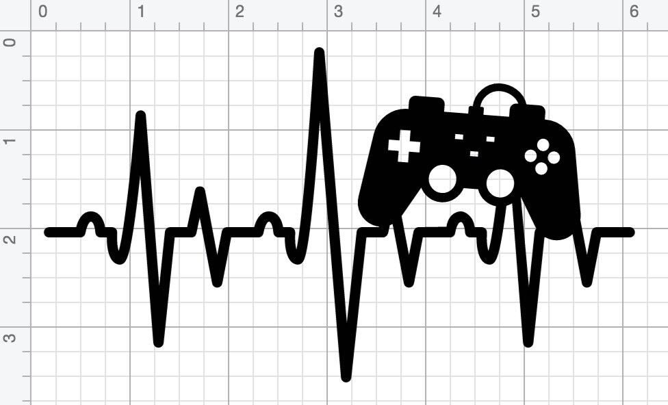 Vinyl Decal Video Game Heartbeat Gamer Decal Car Decal | Etsy