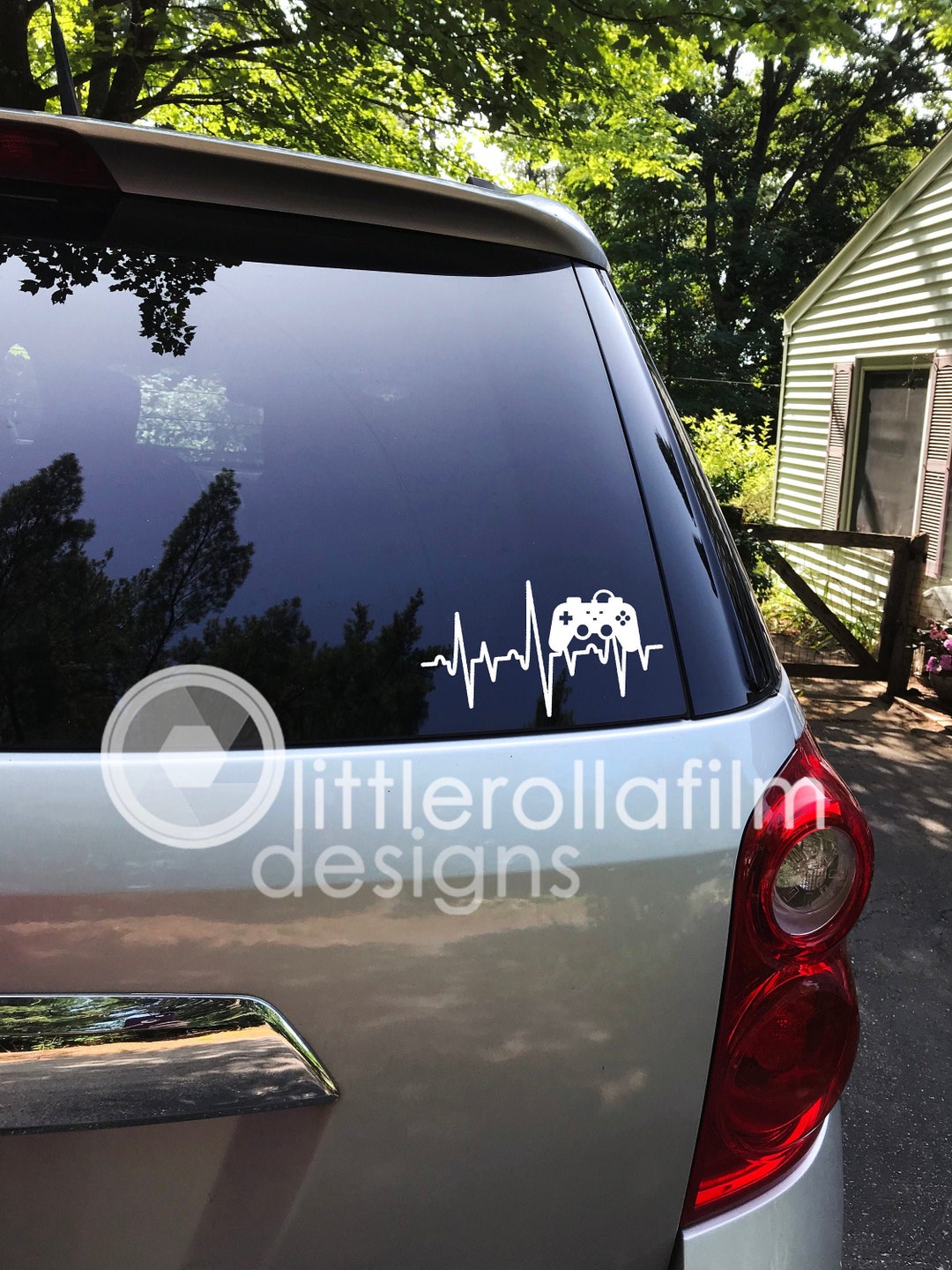 Vinyl Decal, Video Game Heartbeat, Gamer Decal, Car Decal, Gift for Her ...