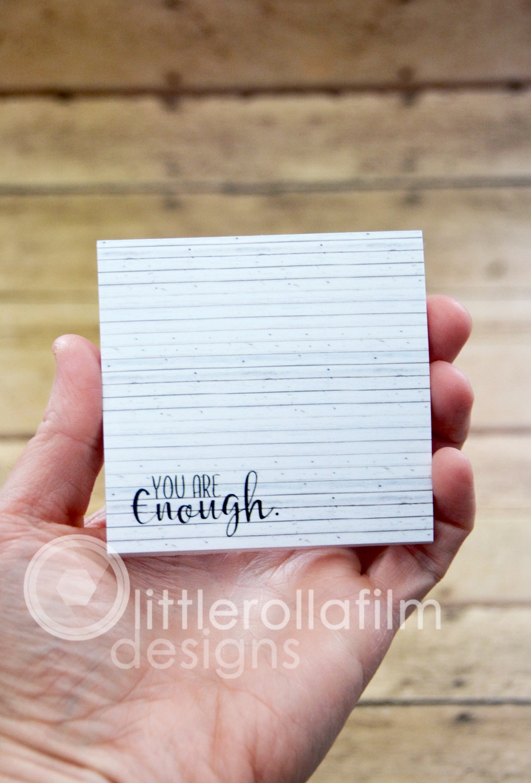 You Are Enough Sticky Notes, 50 Sheets, Sticky Memo Pad, Notepad ...