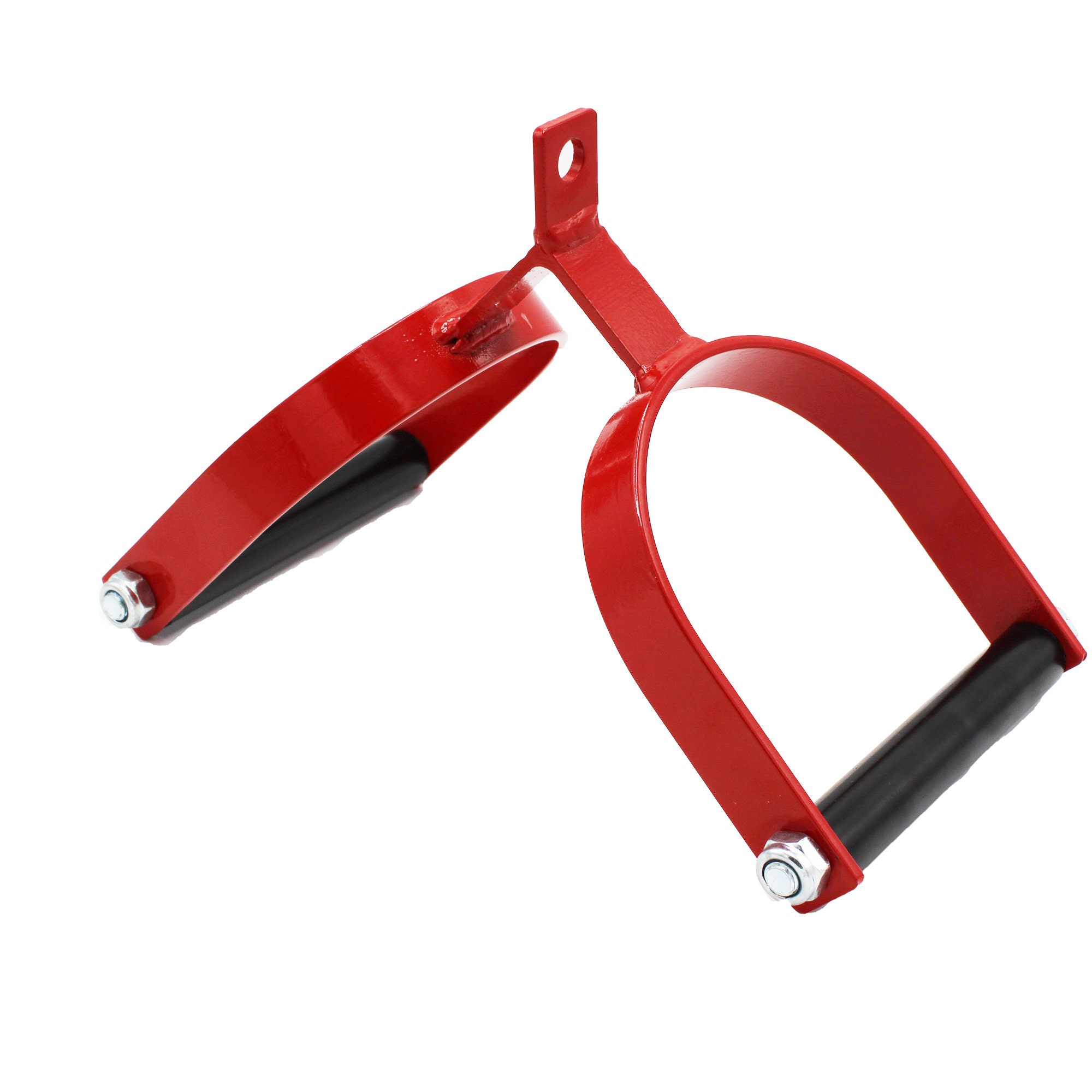 DOUBLE HANDLE ROW V Grip D Gym Handle Cable Machine Attachment red ...