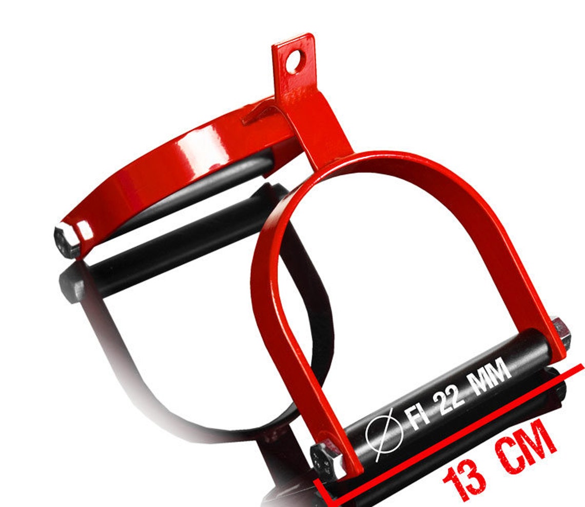 DOUBLE HANDLE ROW V Grip D Gym Handle Cable Machine Attachment red ...