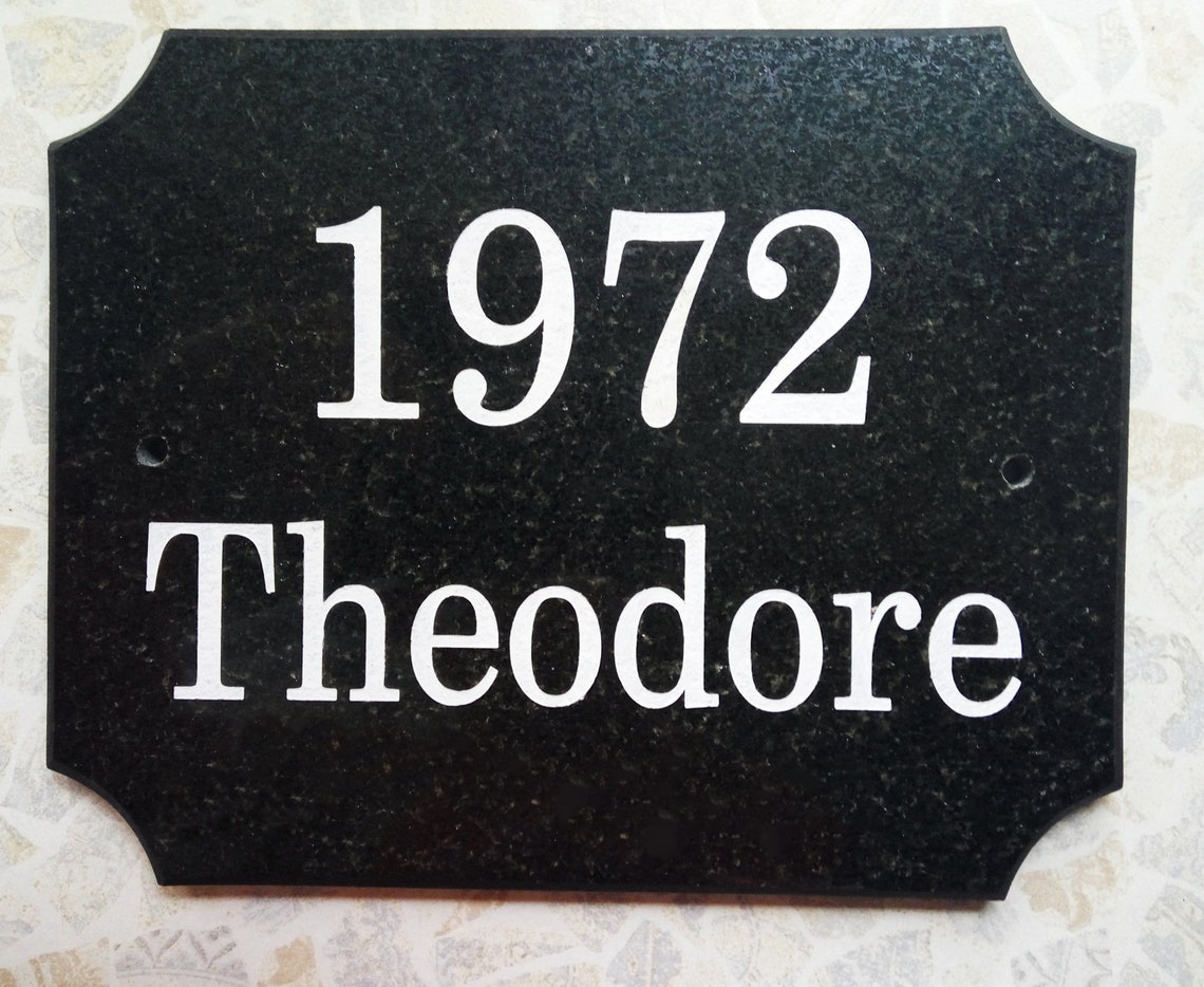 Address sign Custom house numbers plaque Outdoor sign number | Etsy