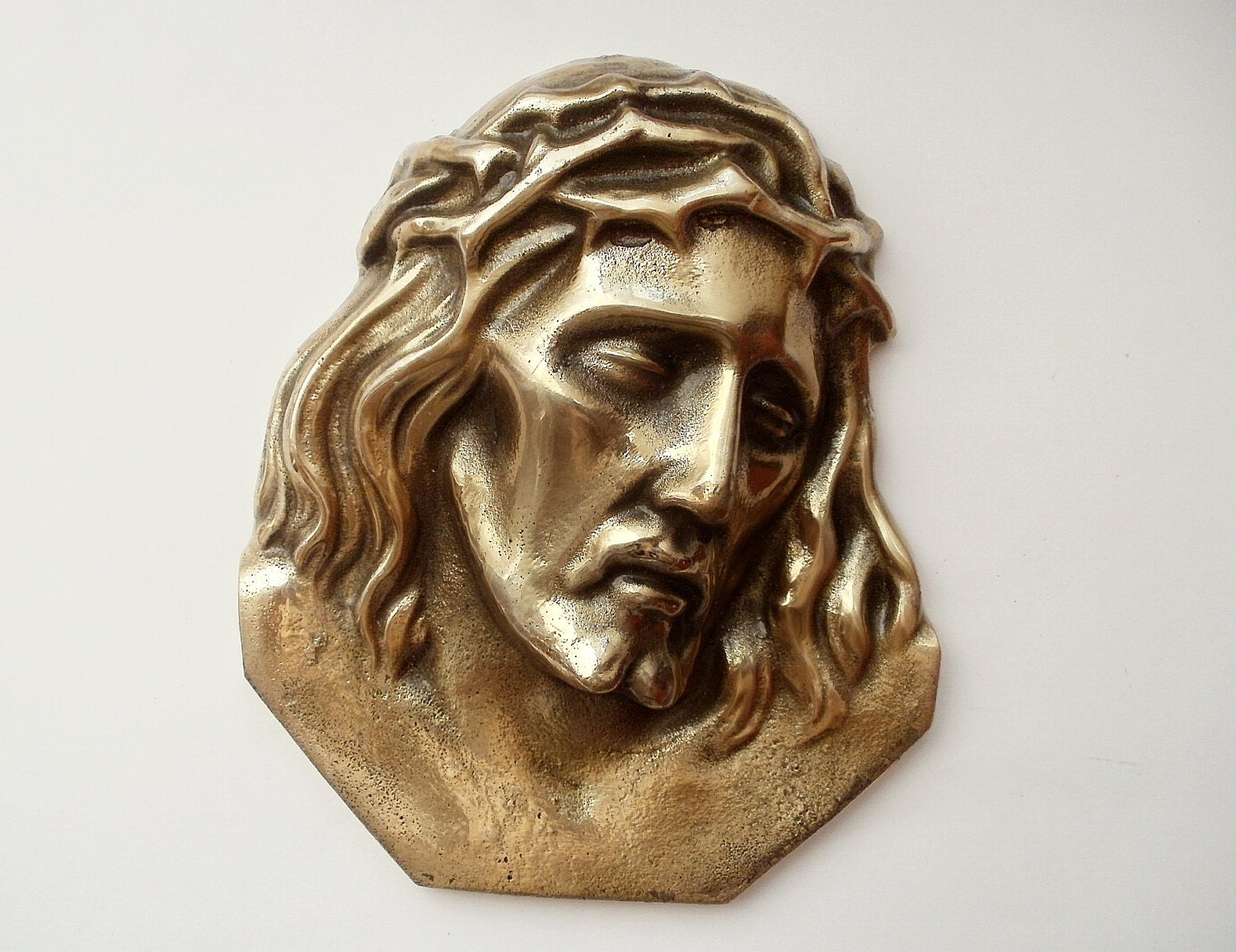 Jesus Christ Headstone Decor Catholic Grave Decoration Brass - Etsy