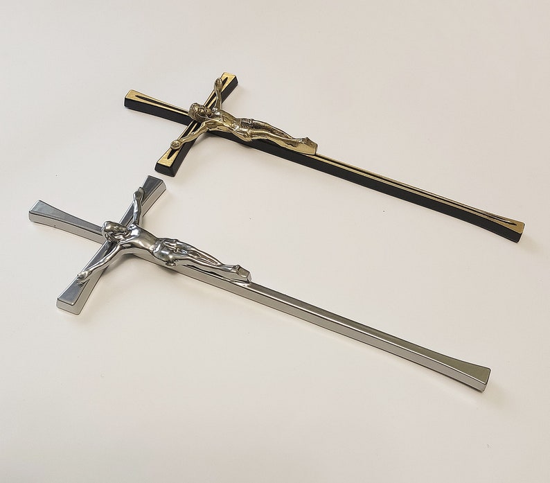 Large Jesus Cross Catholic Altar Crucifix Christian Wall Decor Solid ...