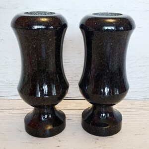 Cemetery Vase Memorial Vase Black Granite Cemetery Flowers Vase ...