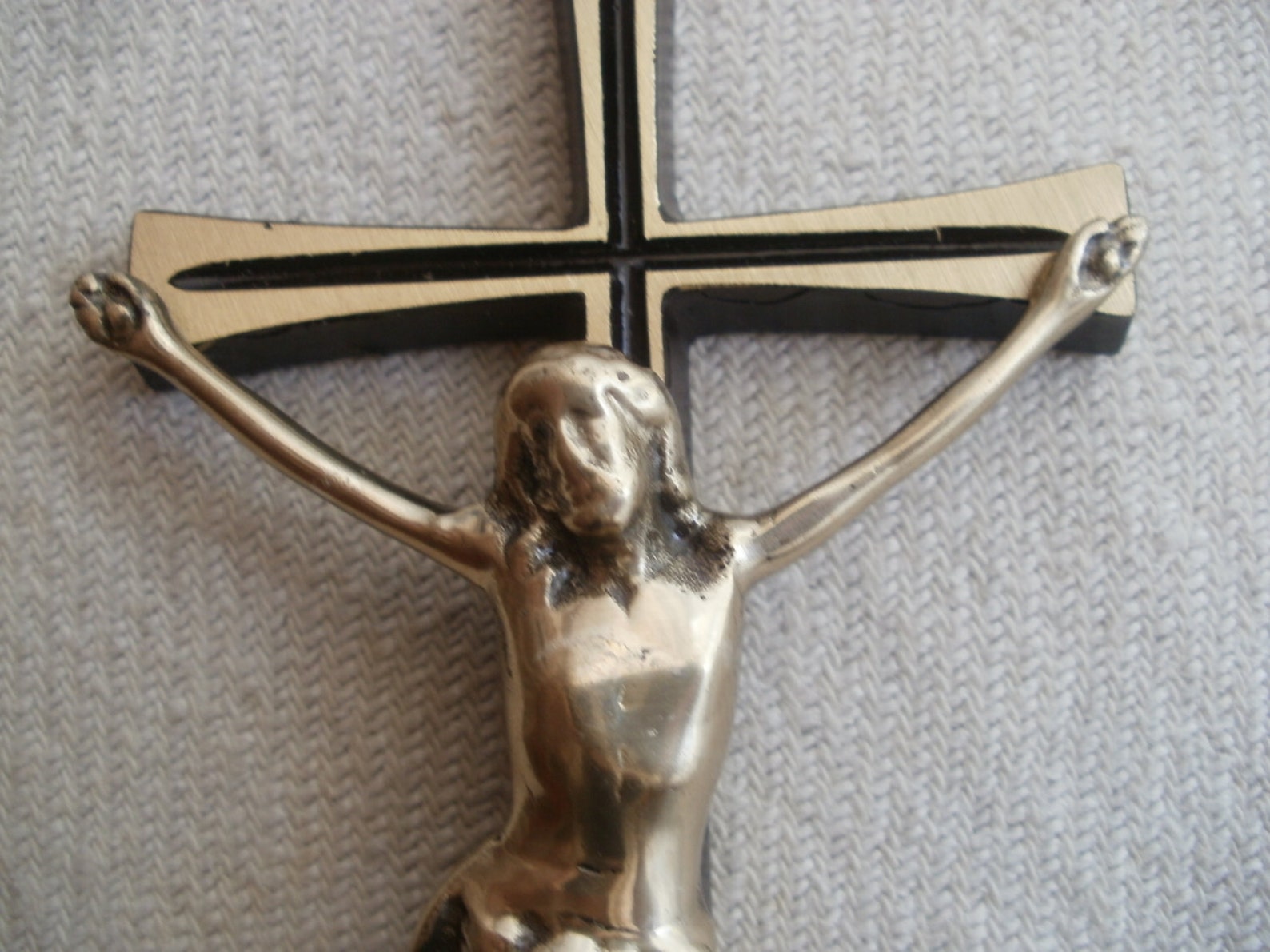 Catholic Crucifix Jesus Cross Wall Art Christian Wall Decor Solid Brass ...