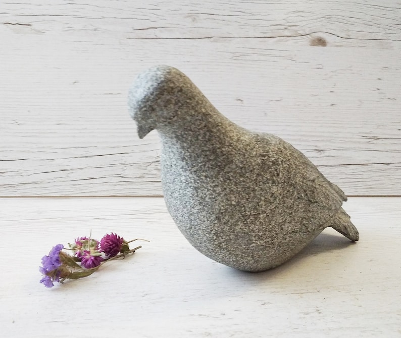 Grave Decoration Dove Pegion Gravestone Decor Solid Granite Stone Bird ...