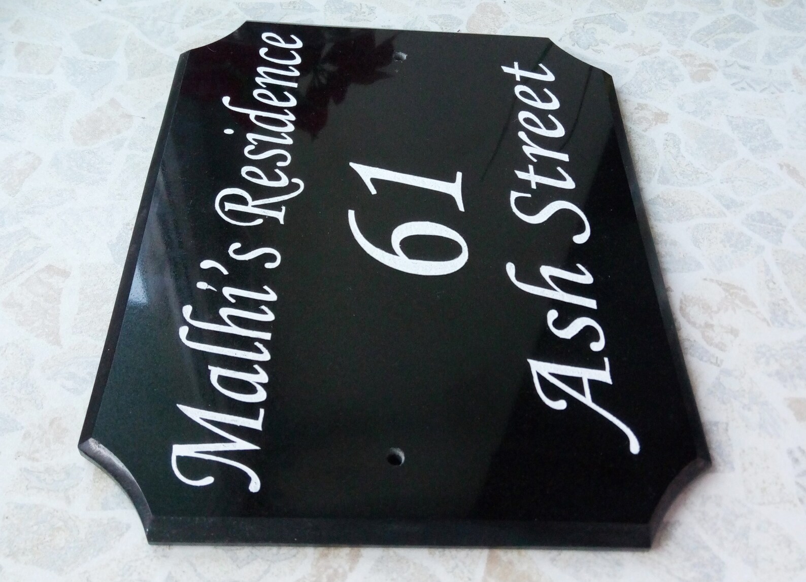 Address sign Custom house numbers plaque Outdoor sign number | Etsy