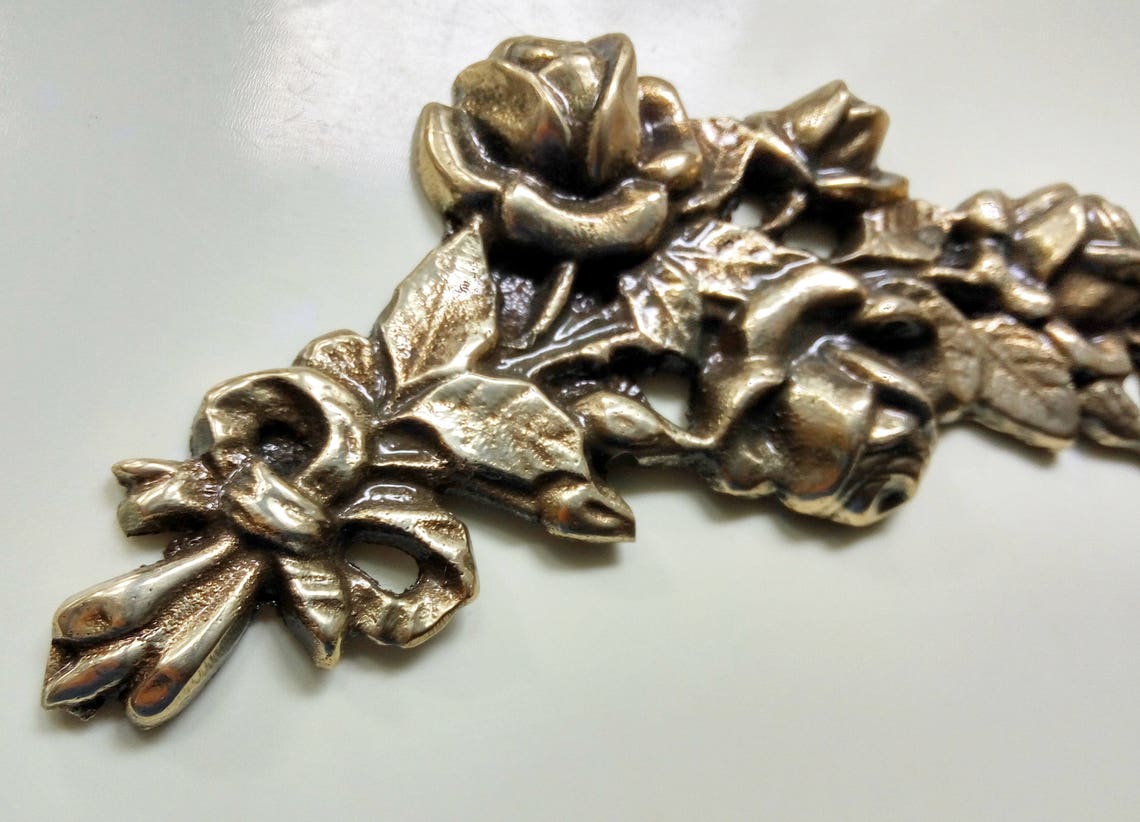 Brass Roses for Monument Grave Decoration Headstone Decor - Etsy