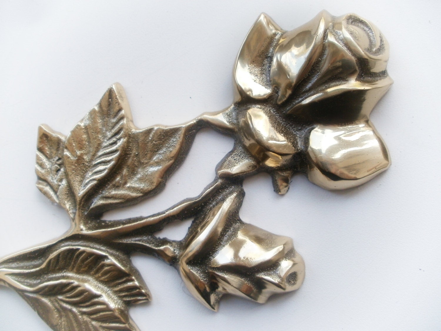 3d Roses for Headstone Golden Decor for Monument Solid Brass Flowers ...