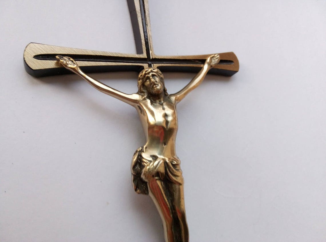 Orthodox Crucifix Headstone Decor of Brass Cross for Christian | Etsy